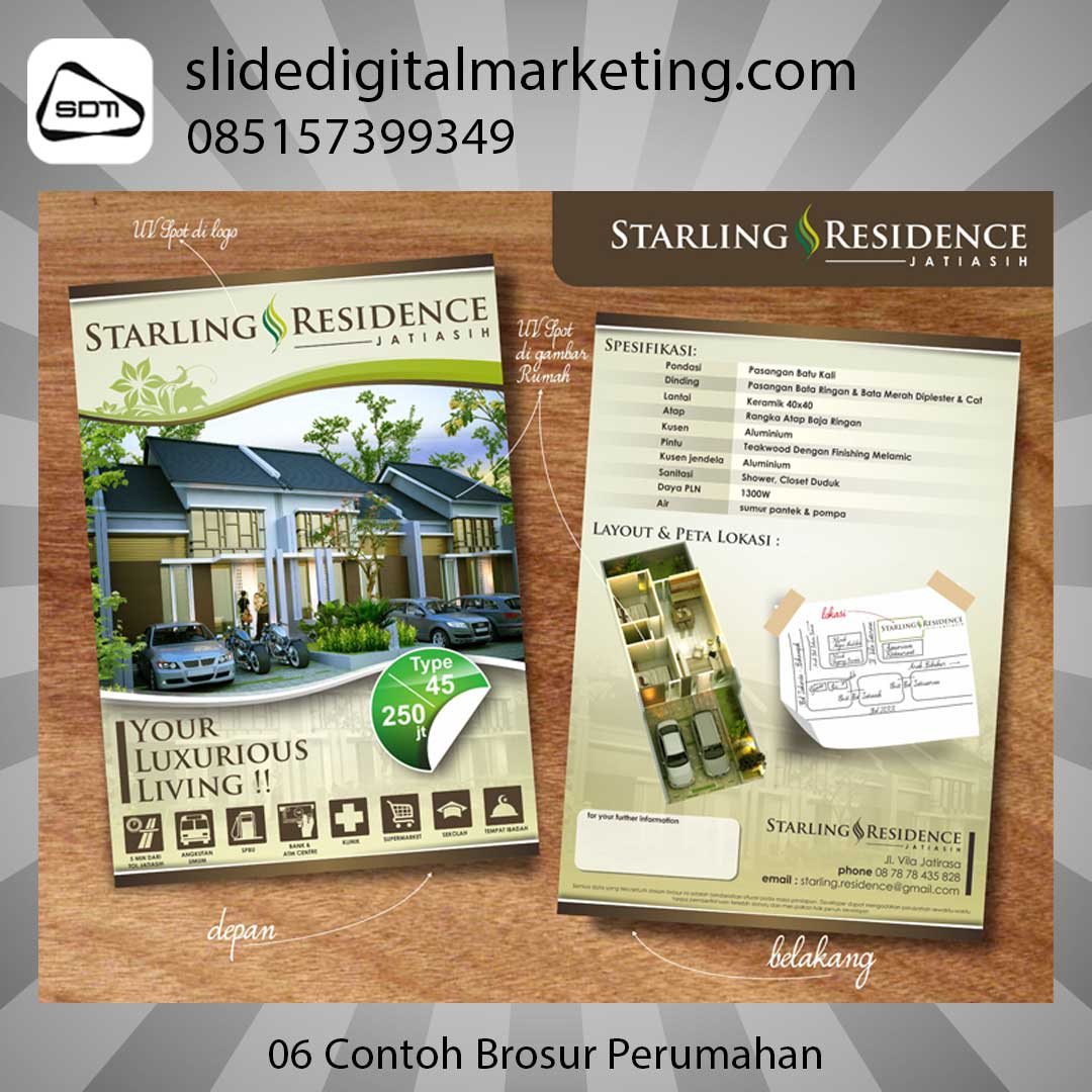10+ Contoh Brosur Pamflet Leaflet Poster Perumahan