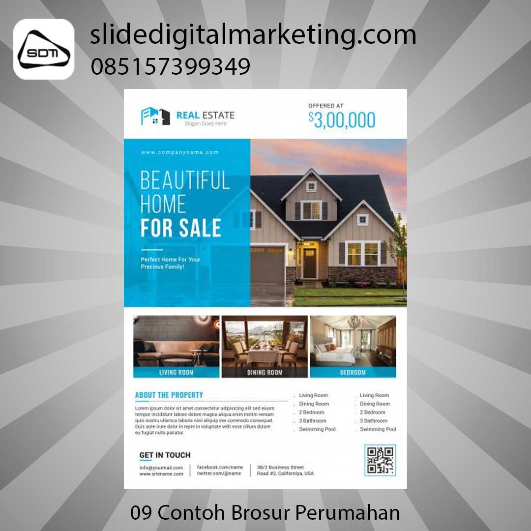 10+ Contoh Brosur Pamflet Leaflet Poster Perumahan