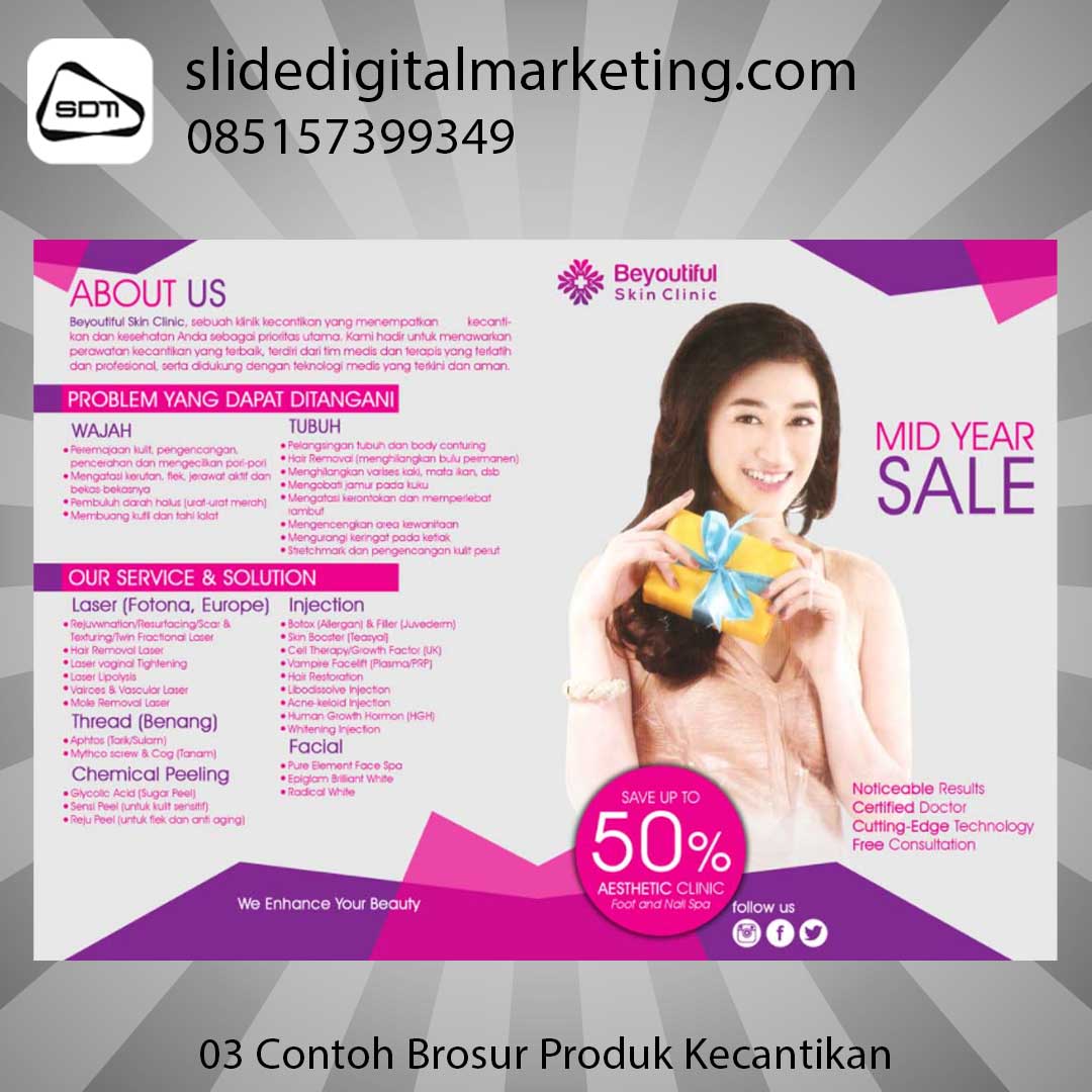 10+ Contoh Brosur Pamflet Leaflet Poster Produk Kecantikan