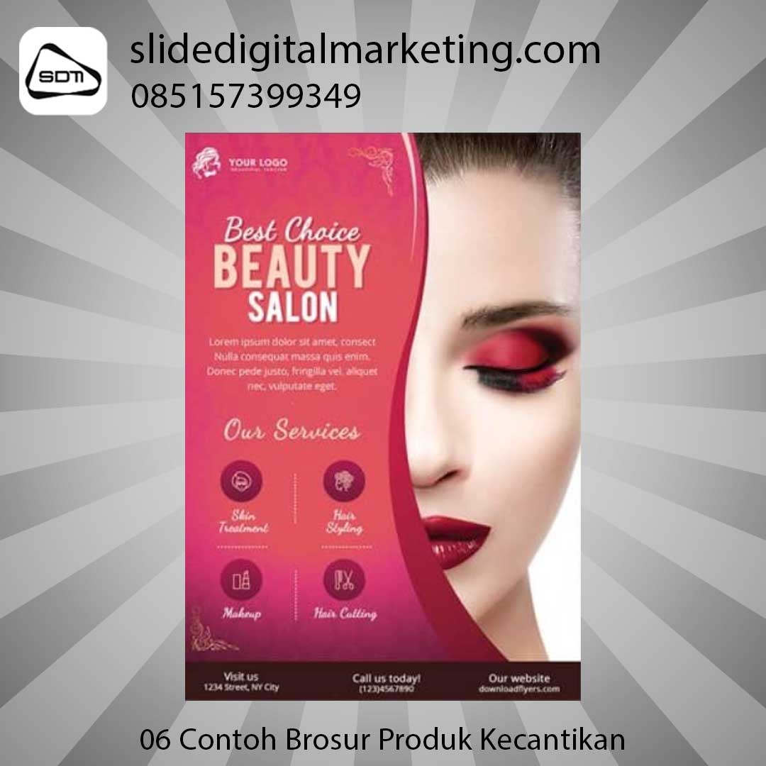 10+ Contoh Brosur Pamflet Leaflet Poster Produk Kecantikan