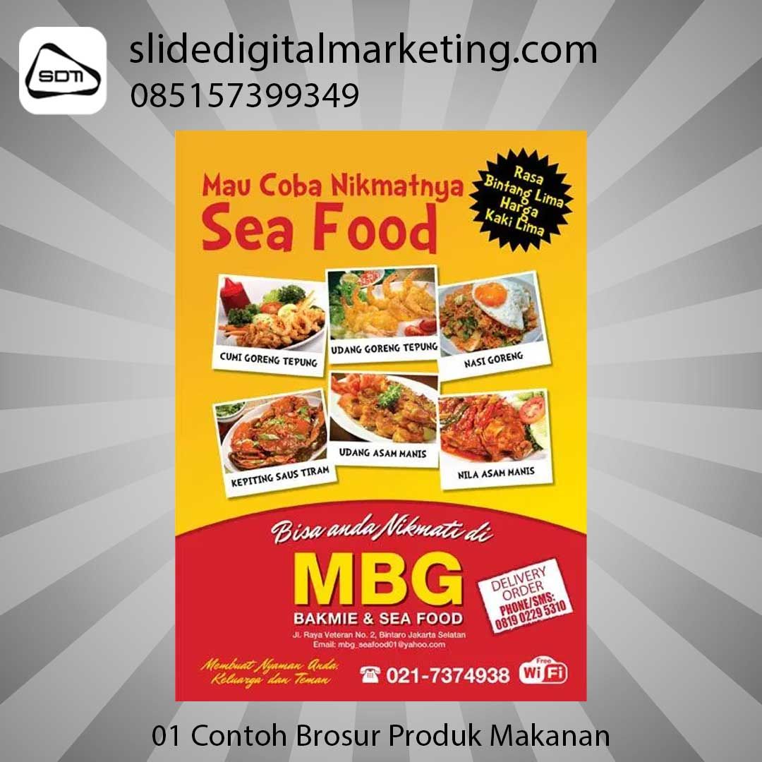 10+ Contoh Brosur Pamflet Leaflet Poster Produk Makanan
