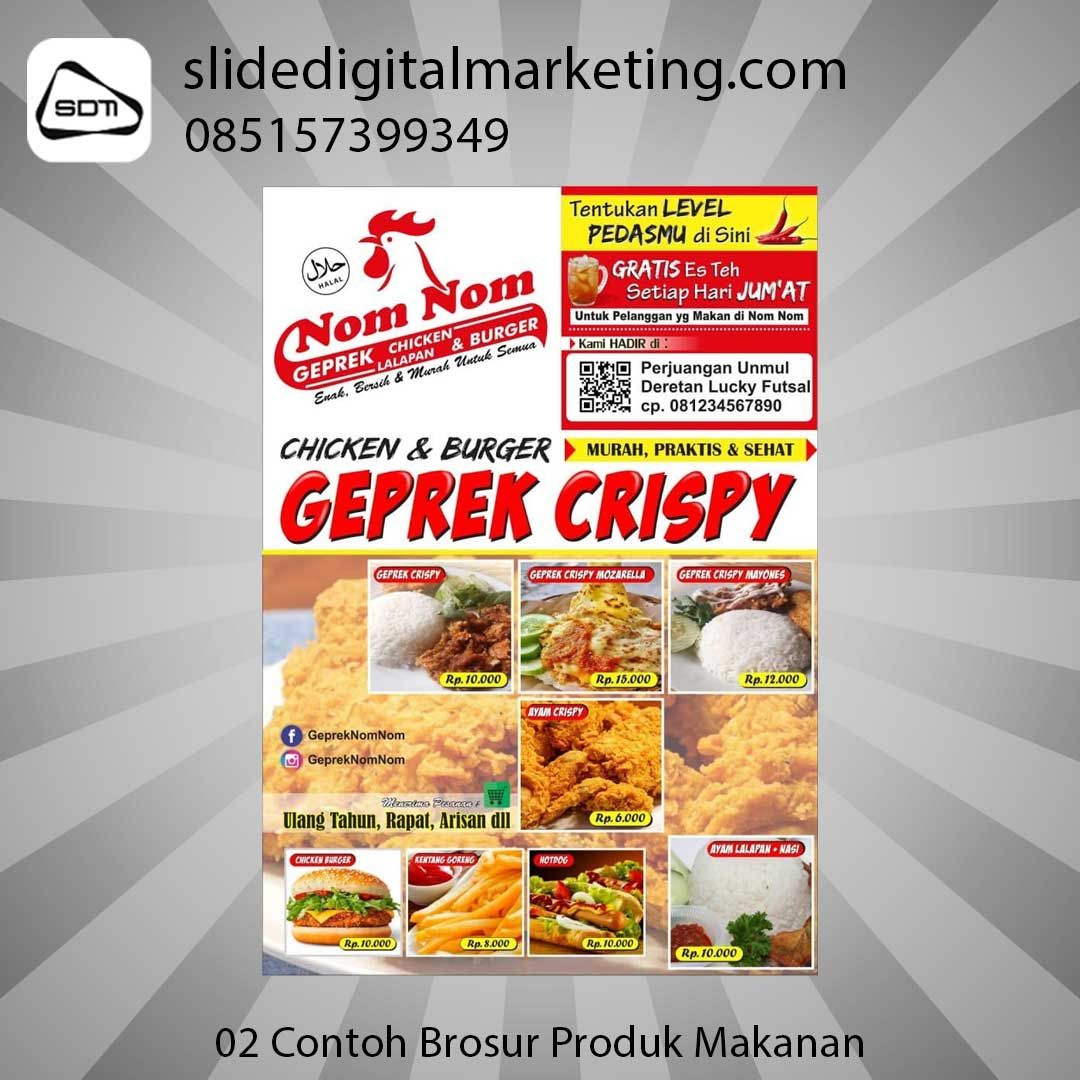 10+ Contoh Brosur Pamflet Leaflet Poster Produk Makanan