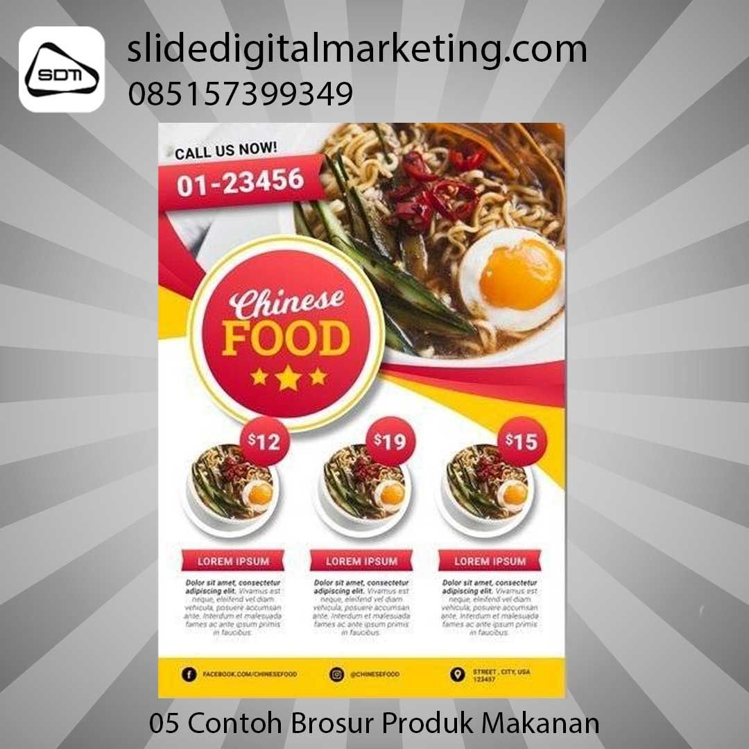 10+ Contoh Brosur Pamflet Leaflet Poster Produk Makanan