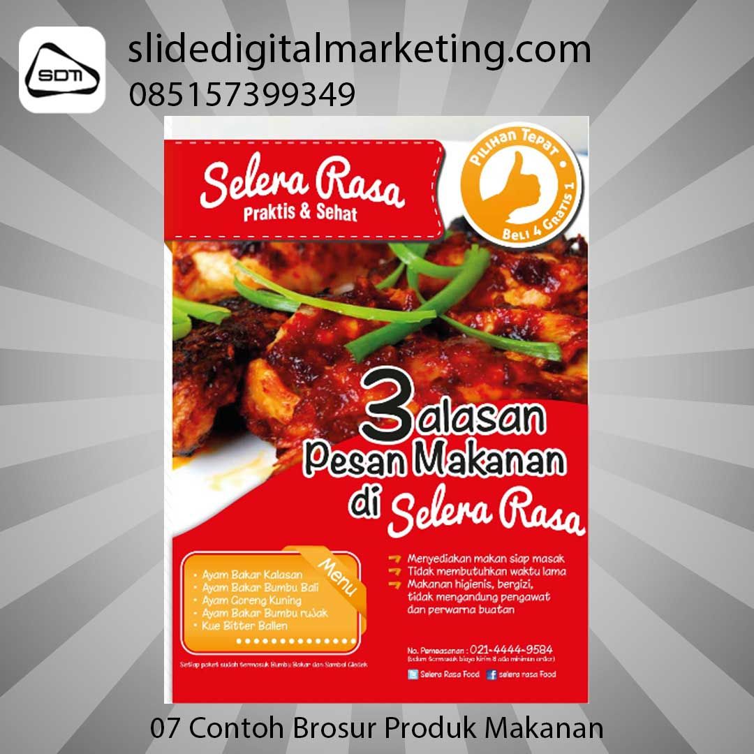 10+ Contoh Brosur Pamflet Leaflet Poster Produk Makanan
