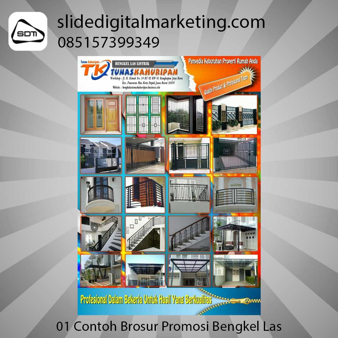 10+ Contoh Brosur Pamflet Leaflet Poster Promosi Bengkel Las
