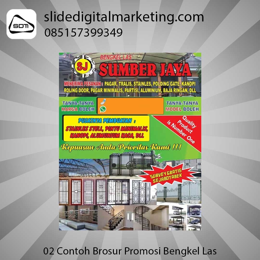 10+ Contoh Brosur Pamflet Leaflet Poster Promosi Bengkel Las