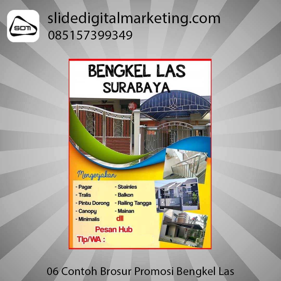 10+ Contoh Brosur Pamflet Leaflet Poster Promosi Bengkel Las