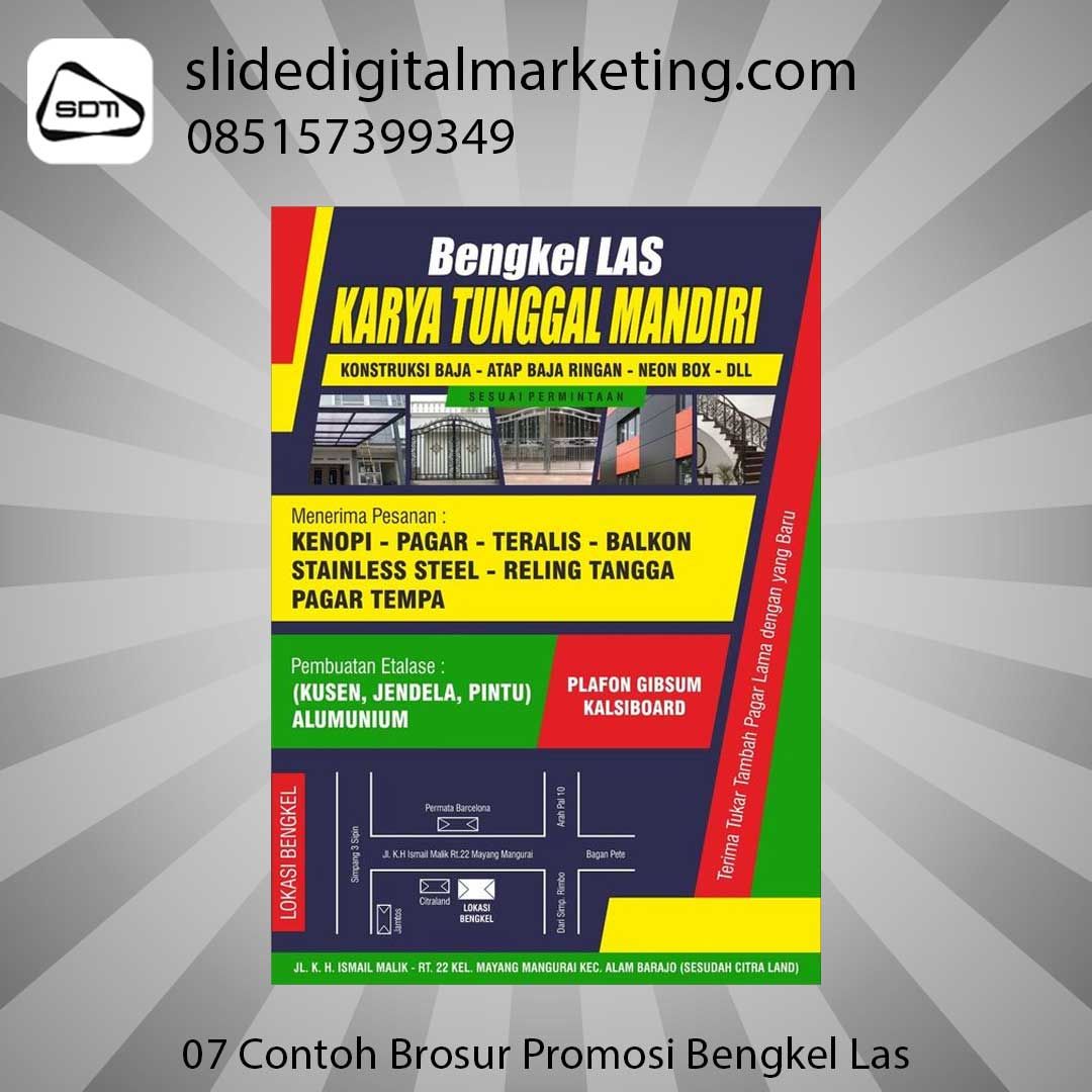 10+ Contoh Brosur Pamflet Leaflet Poster Promosi Bengkel Las