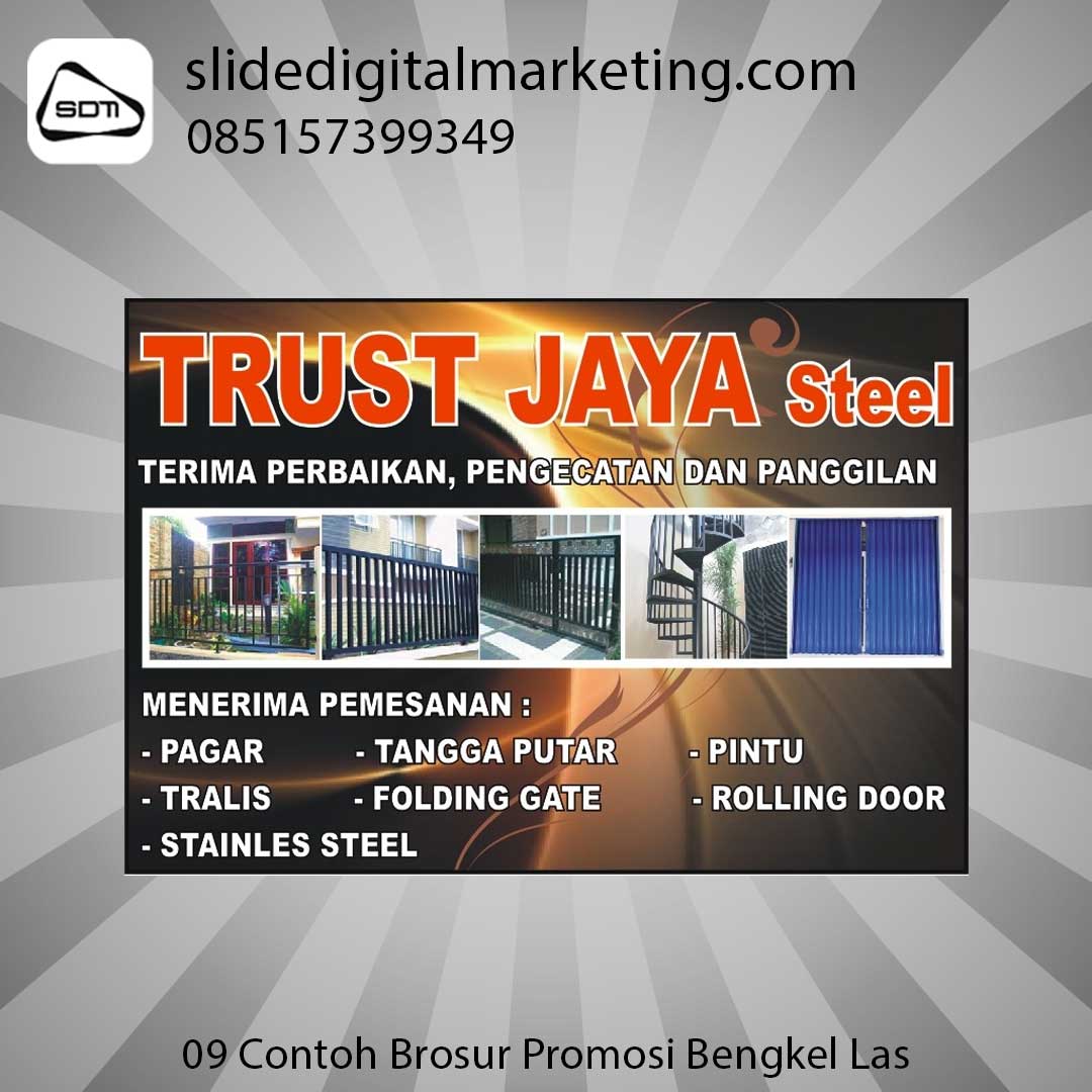 10+ Contoh Brosur Pamflet Leaflet Poster Promosi Bengkel Las