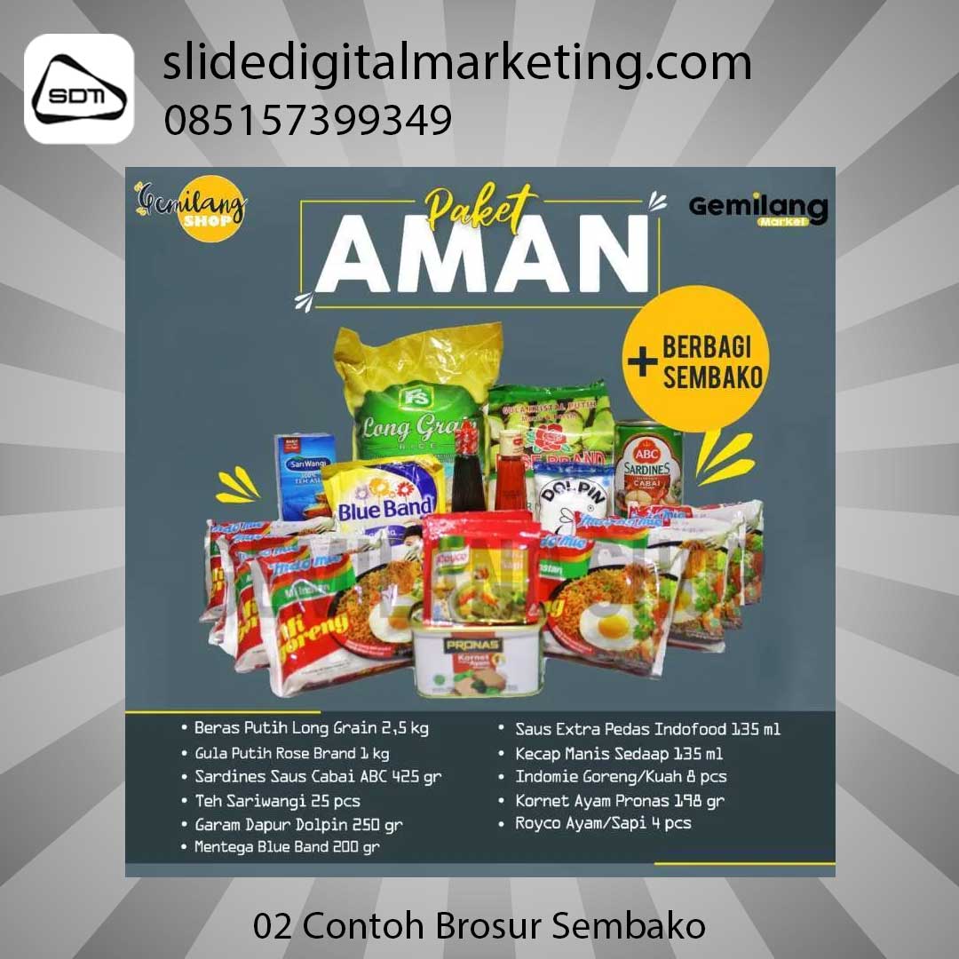 10+ Contoh Brosur Pamflet Leaflet Poster Produk Sembako
