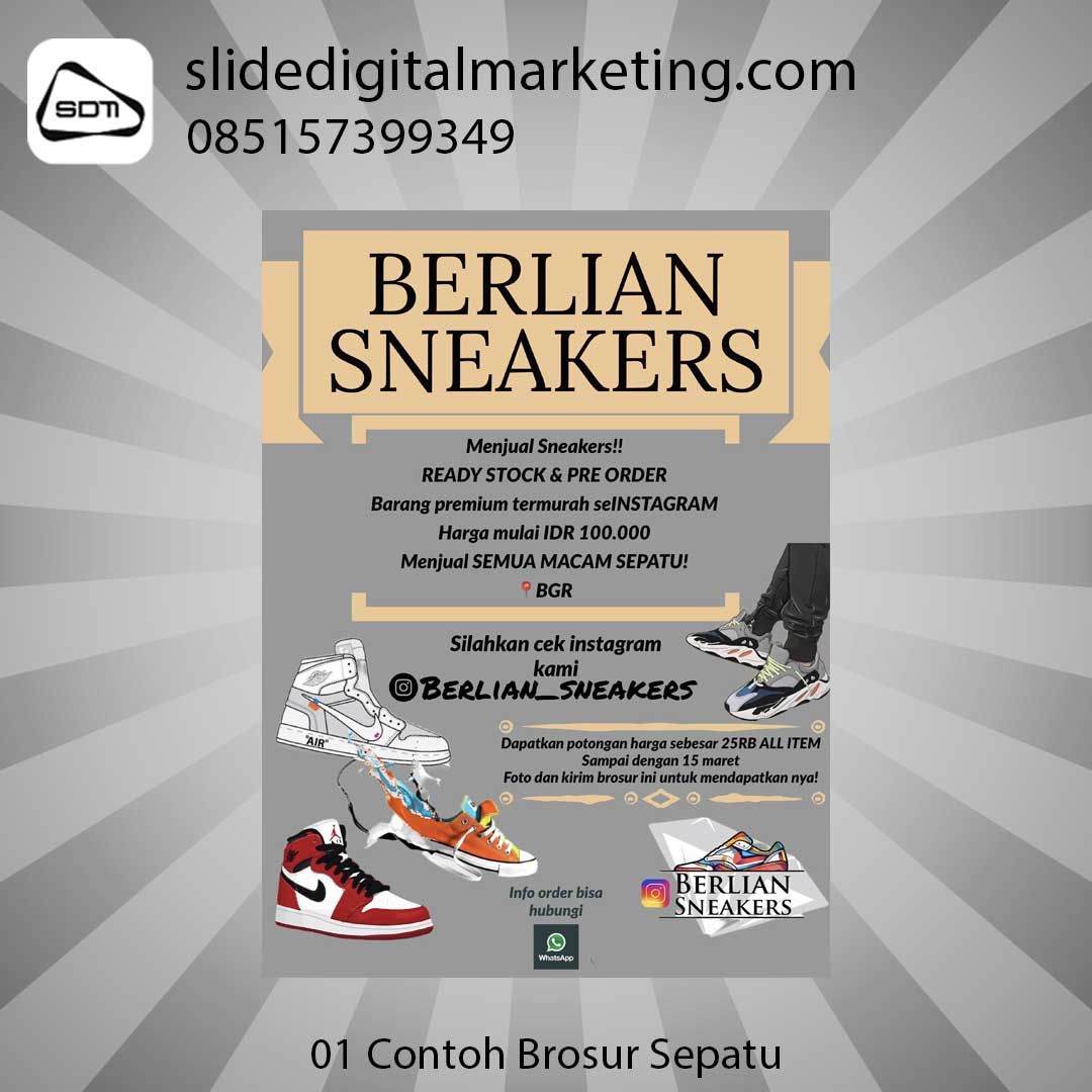10+ Contoh Brosur Pamflet Leaflet Poster Sepatu