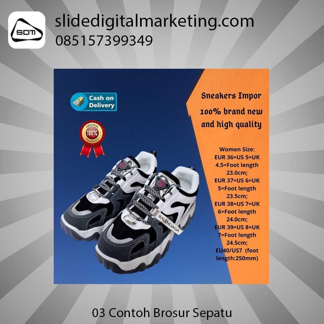 10+ Contoh Brosur Pamflet Leaflet Poster Sepatu