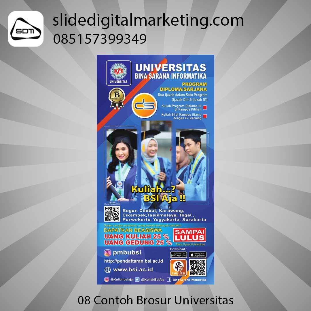 10+ Contoh Brosur Pamflet Leaflet Poster Universitas