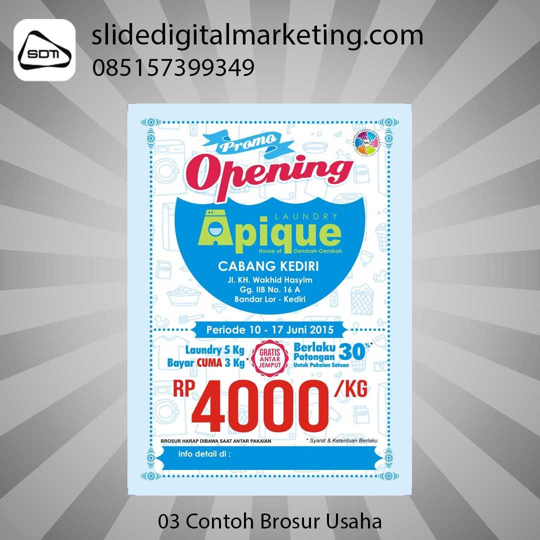 10+ Contoh Brosur Pamflet Leaflet Poster Usaha