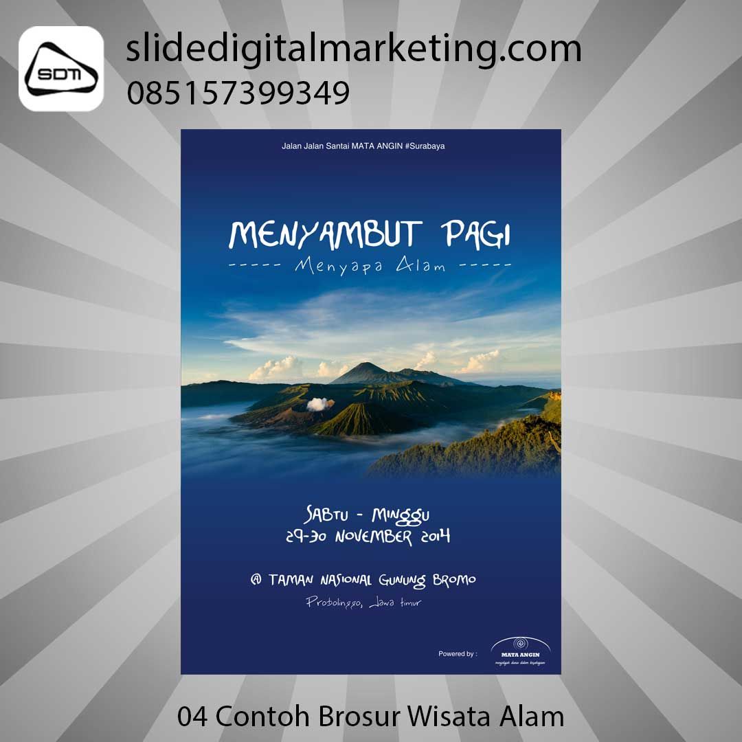 10+ Contoh Brosur Pamflet Leaflet Poster Wisata Alam