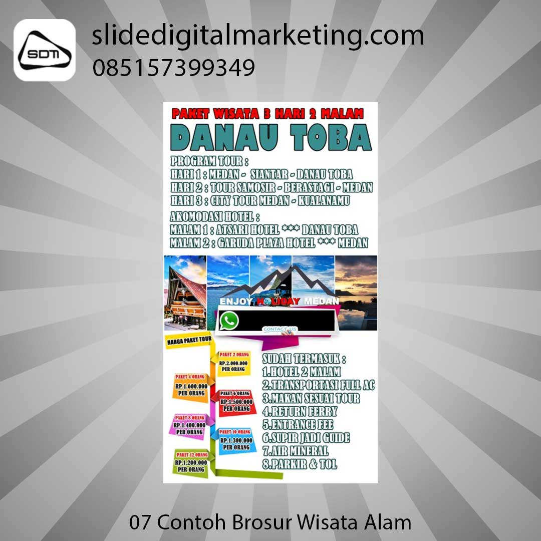 10+ Contoh Brosur Pamflet Leaflet Poster Wisata Alam