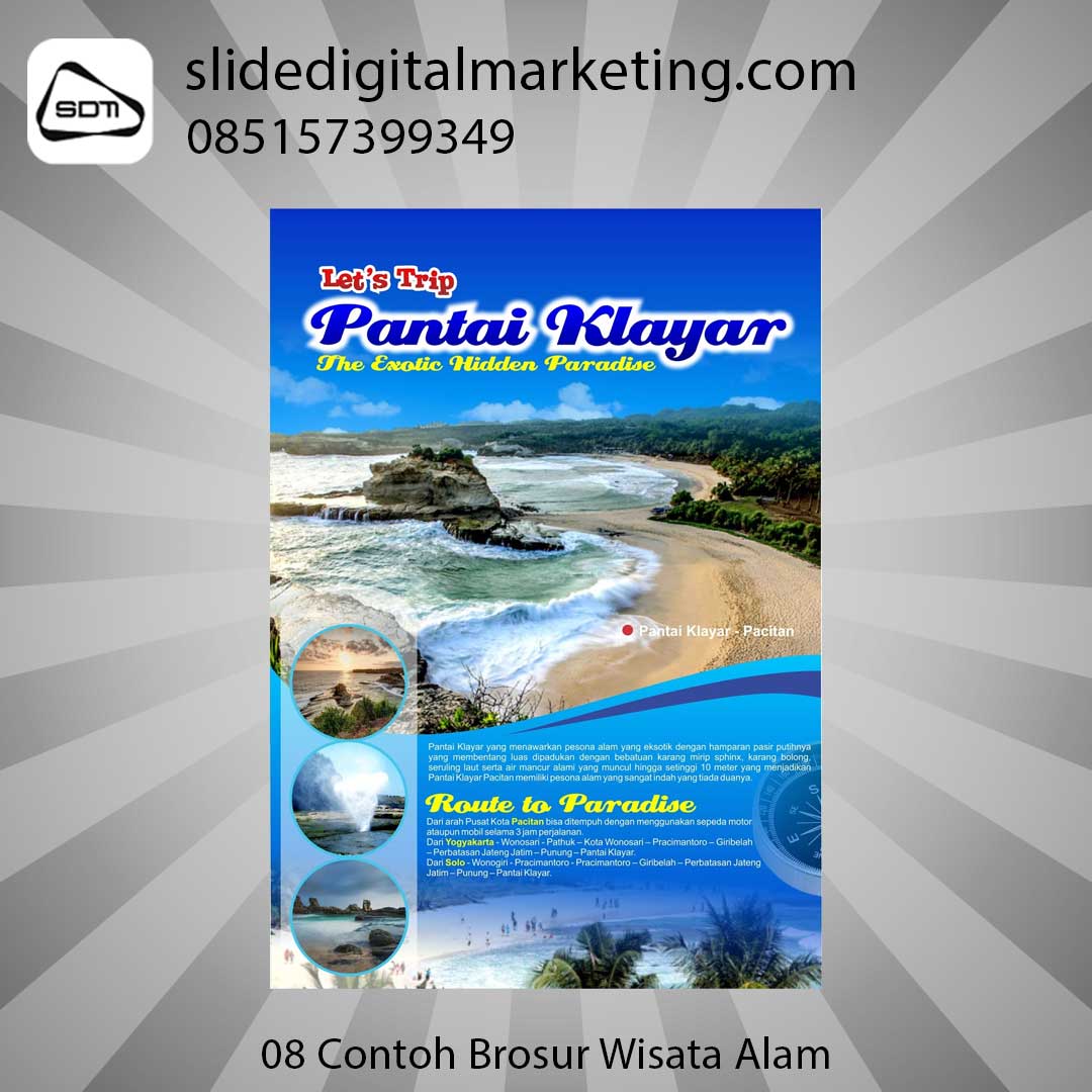 10+ Contoh Brosur Pamflet Leaflet Poster Wisata Alam