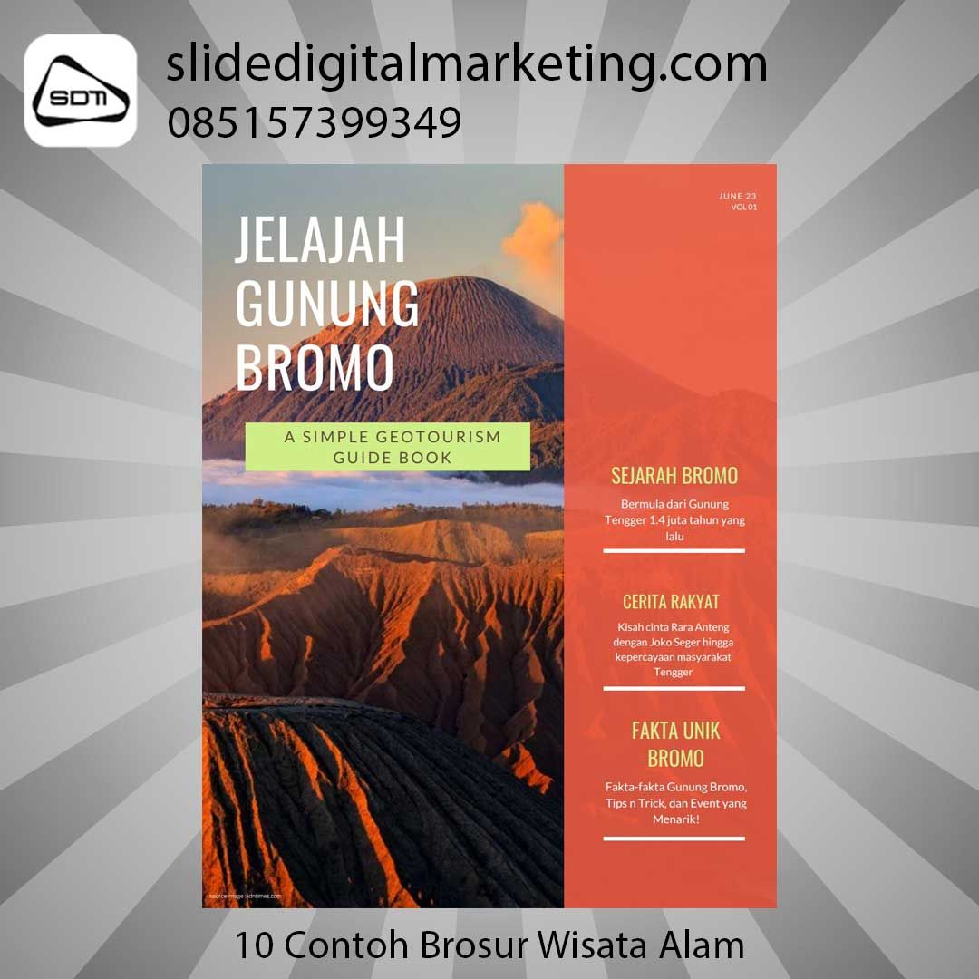 10+ Contoh Brosur Pamflet Leaflet Poster Wisata Alam