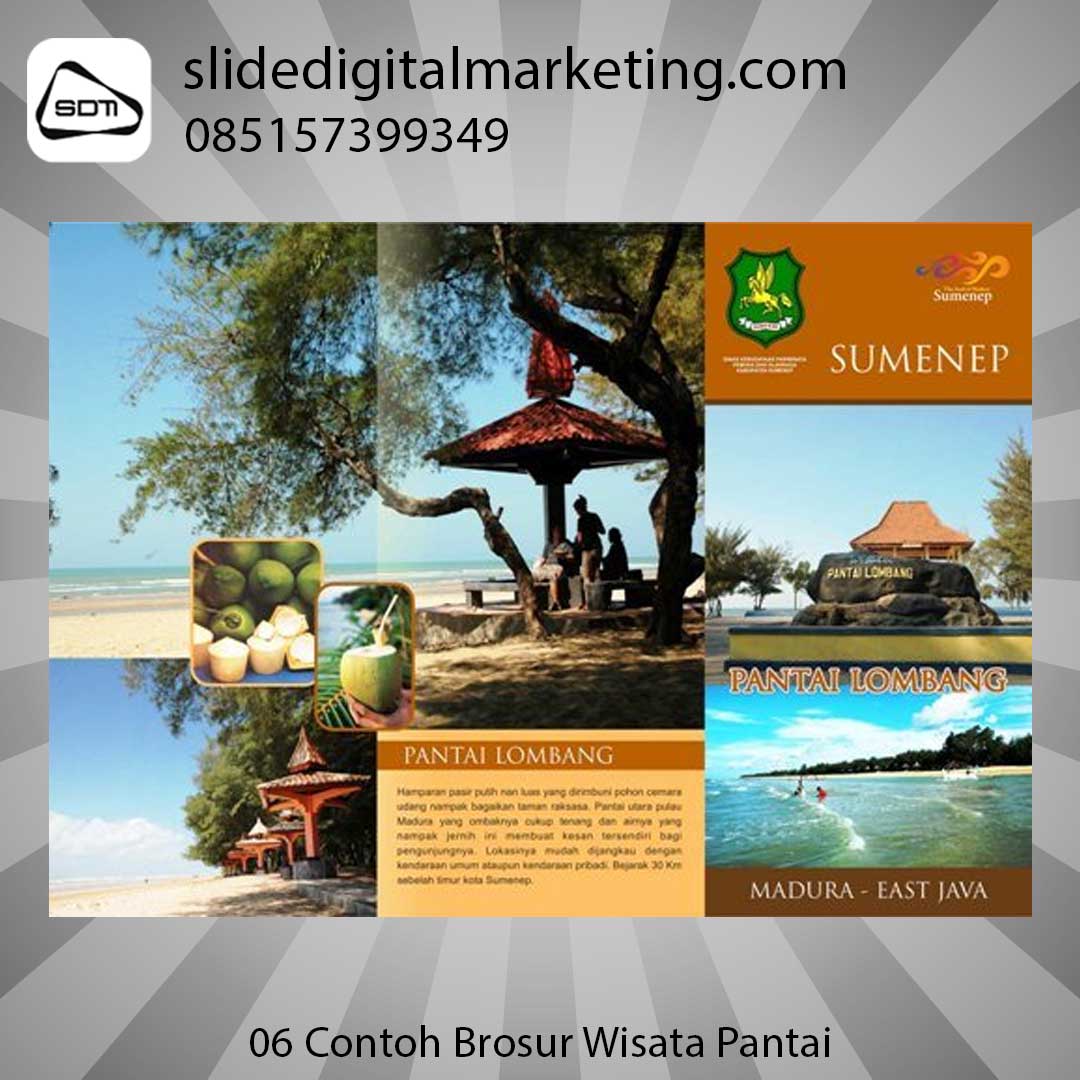 10+ Contoh Brosur Pamflet Leaflet Poster Produk Wisata Pantai