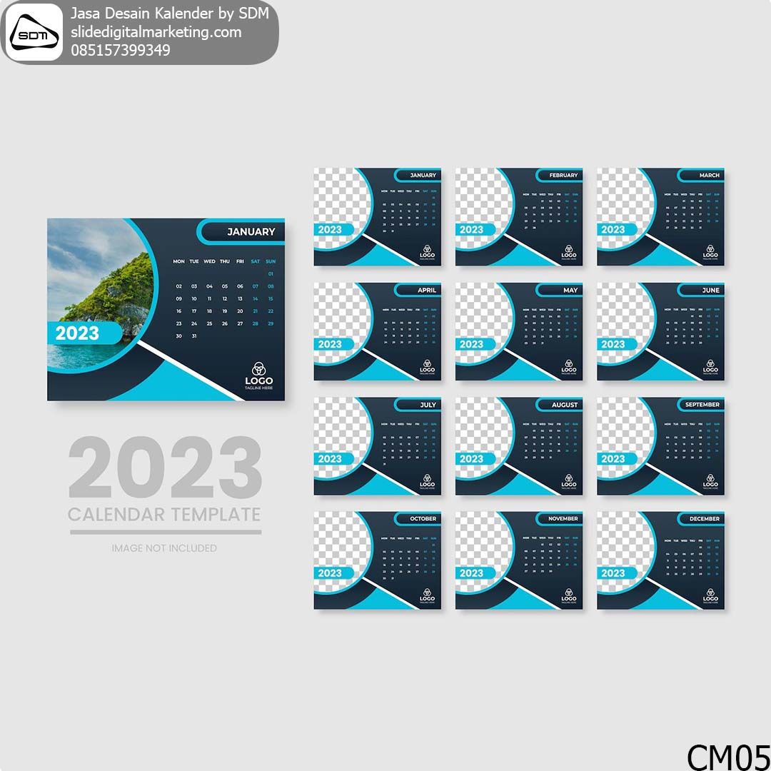 10+ Contoh Desain Kalender Meja Duduk Unik Dan Elegan