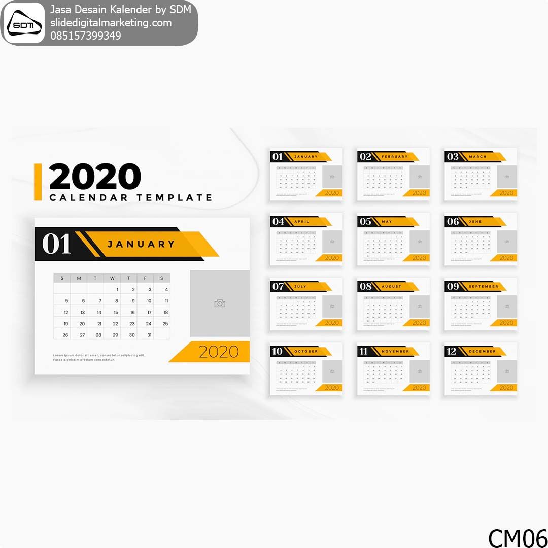 10+ Contoh Desain Kalender Meja Duduk Unik Dan Elegan