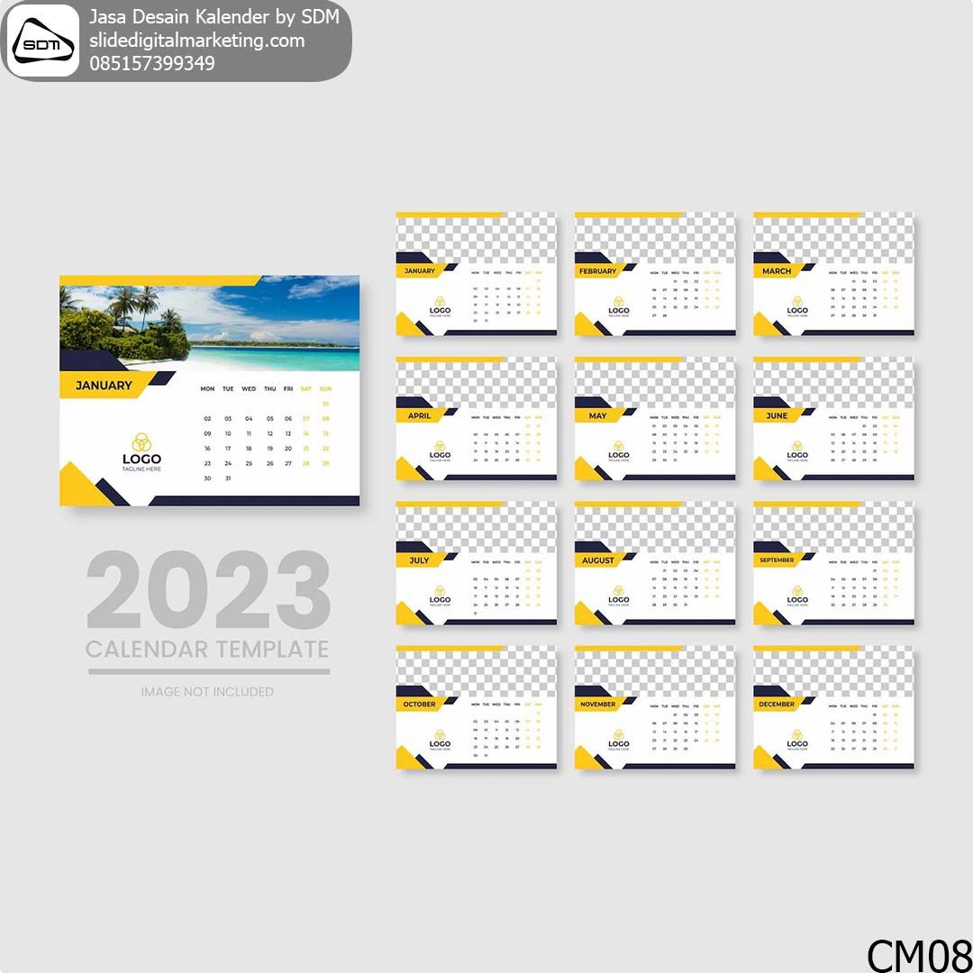 10+ Contoh Desain Kalender Meja Duduk Unik Dan Elegan