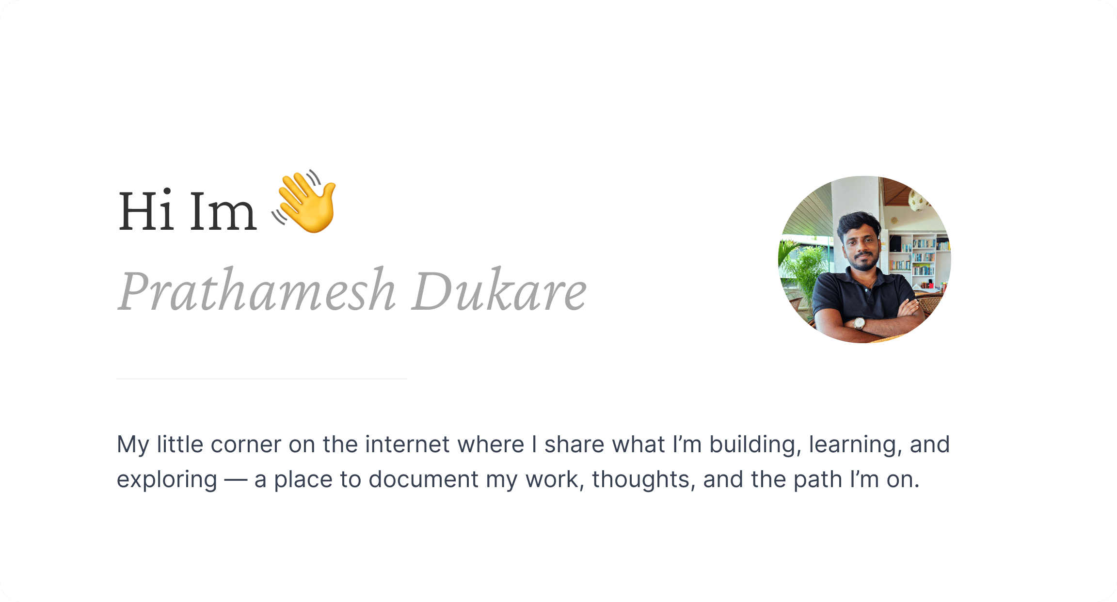 Prathamesh Dukare - Portfolio