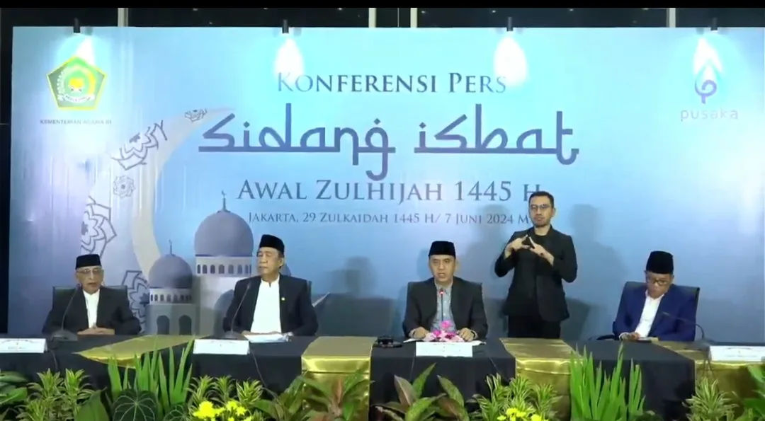 Hasil Sidang Isbat: Kemenag Tetapkan Idul Adha Jatuh Tanggal 17 Juni 2024 Hasil Sidang Isbat: Kemenag Tetapkan Idul Adha Jatuh Tanggal 17 Juni 2024