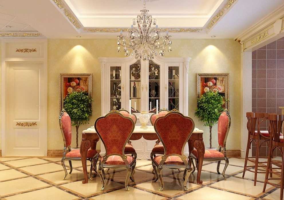 Luxury European Dining Room In Classic Nuance #8275 | House Decoration ...