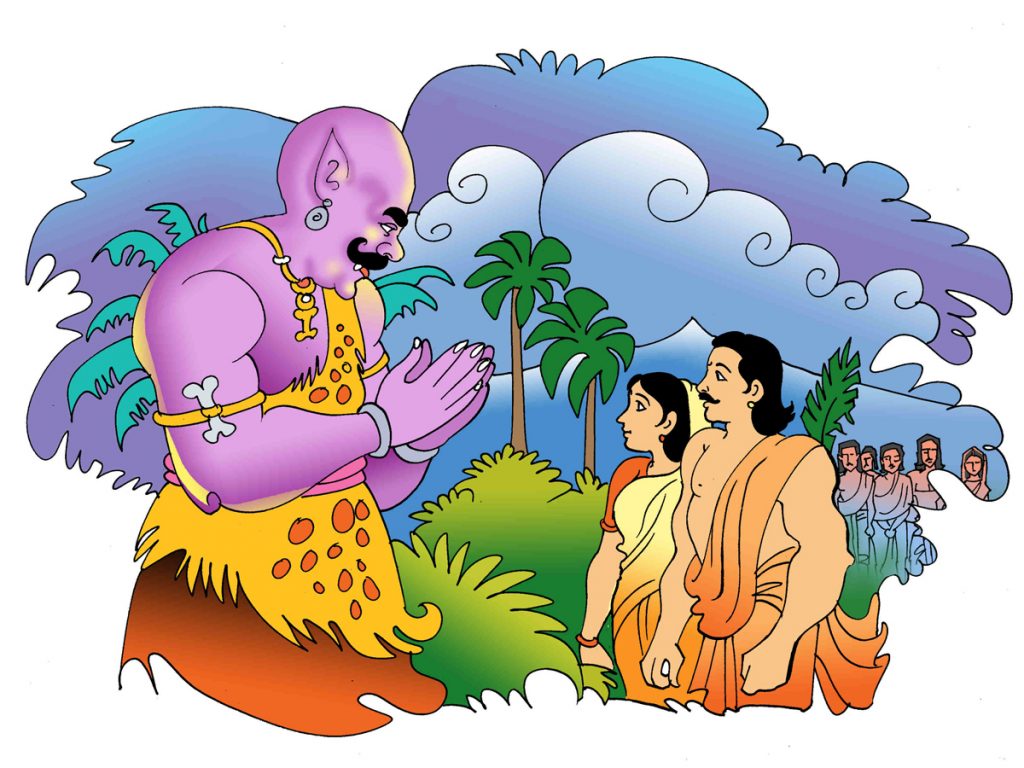 THE GHATOTKACHA TEMPLE IN THE MOUNTAINS OF HIMACHAL