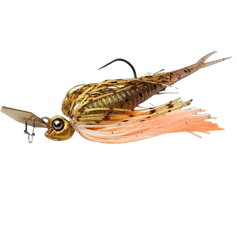 Upplev Custom Blade Jig Twinpin 22g – Golden Craw