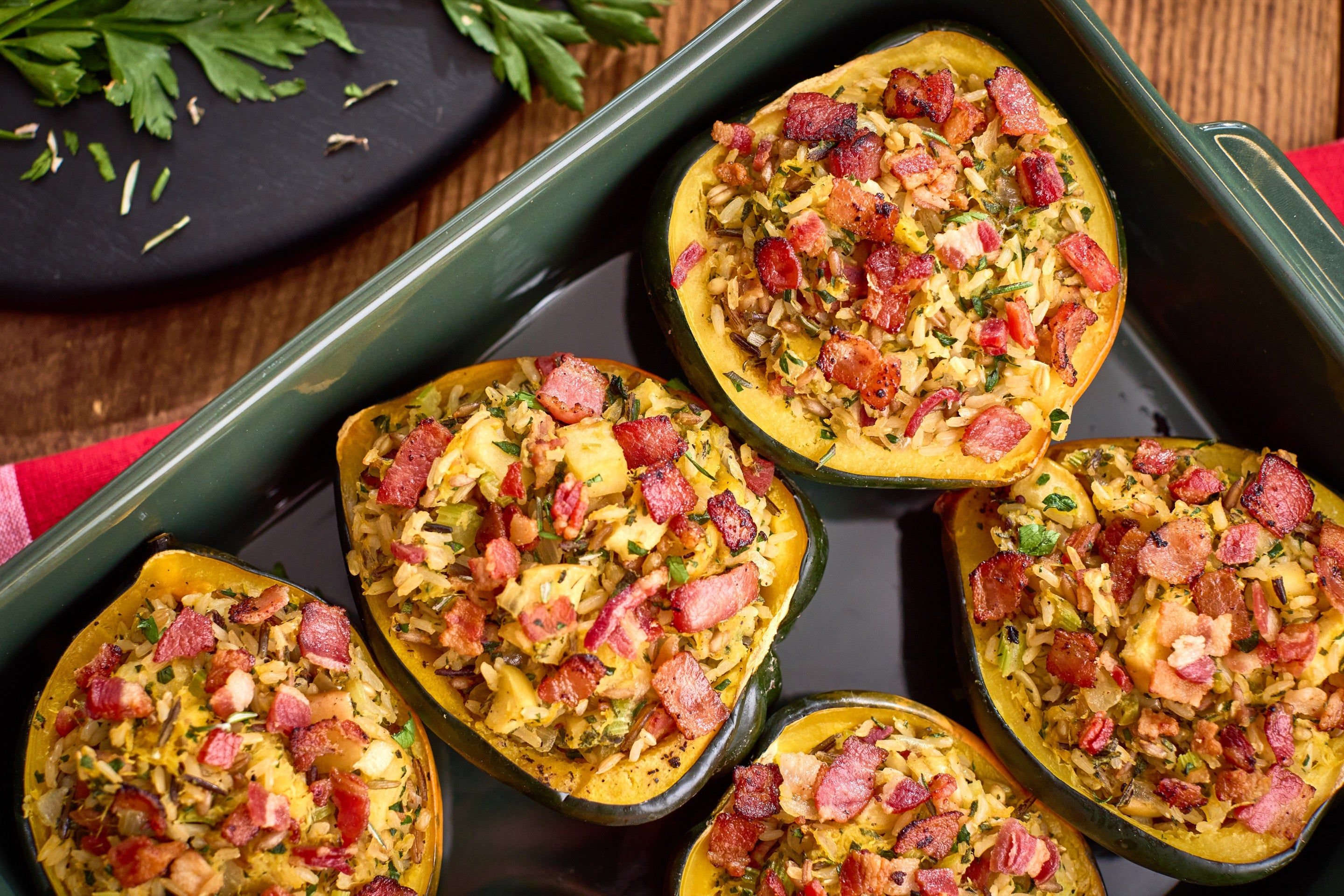 Stuffed Acorn Squash with Bacon | Smithfield