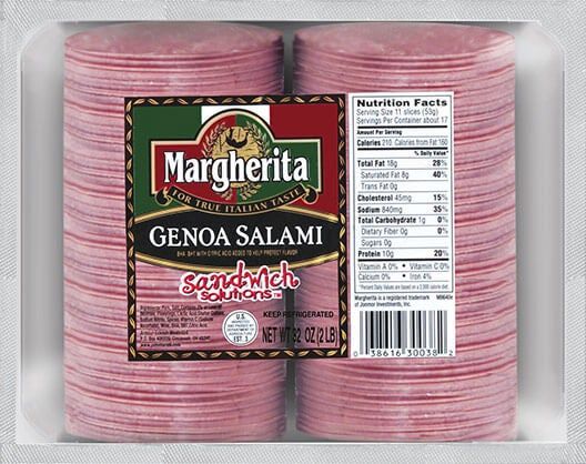 Genoa Salami 32 Oz. Package | Margherita Meats