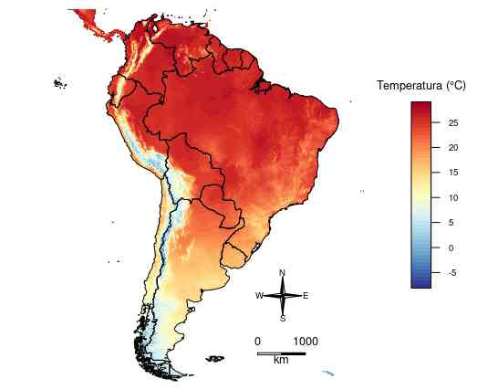 Mapa de Temperatura do Brasil | Spatialnode