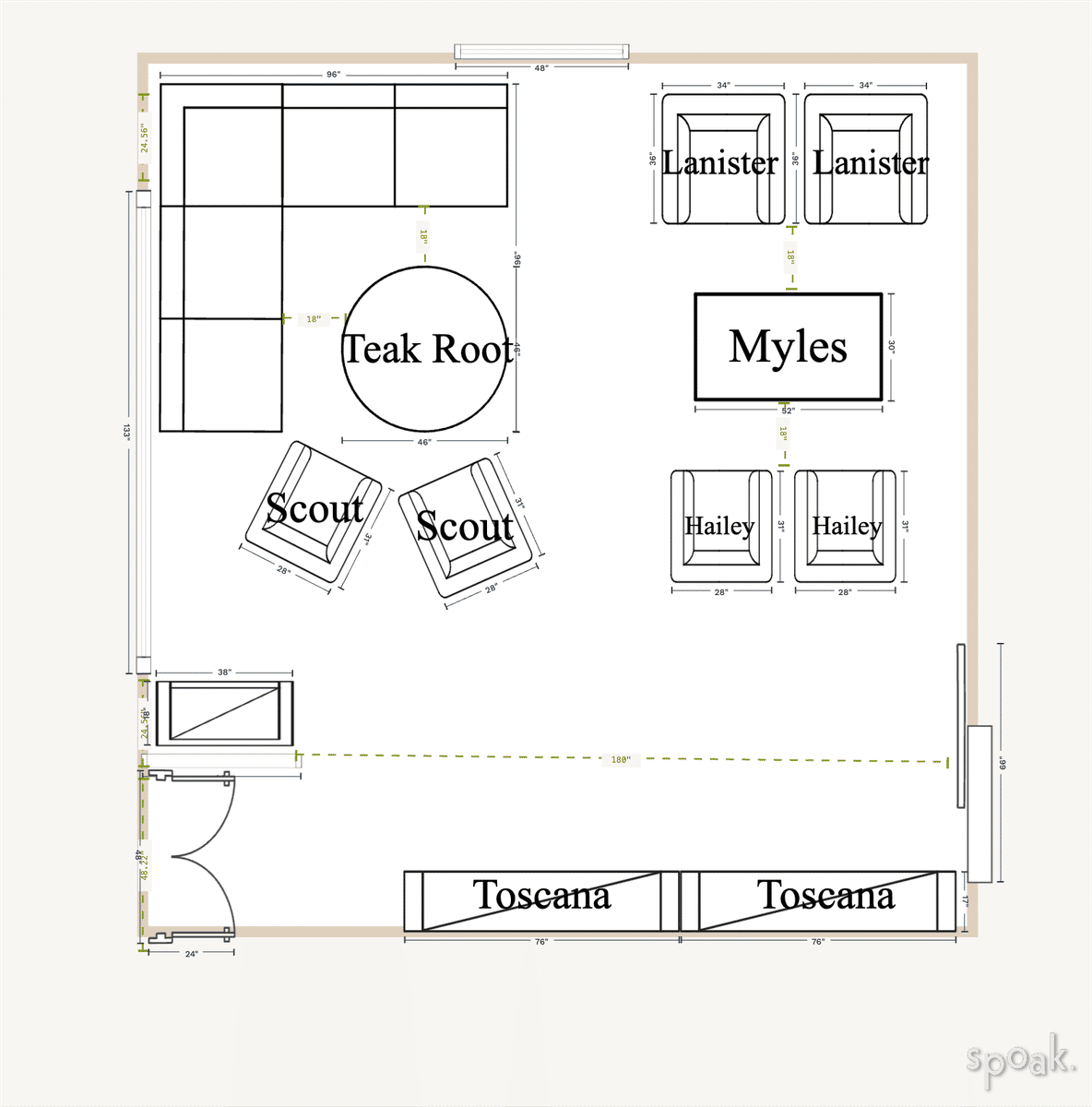 Open concept kitchen layouts and floor plan ideas.