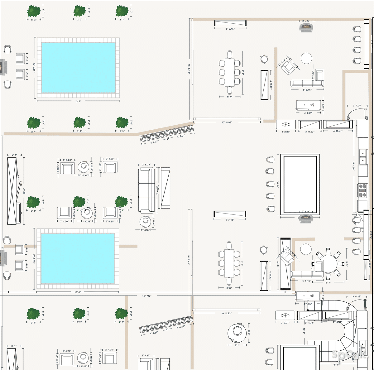Den layouts and floor plan ideas.