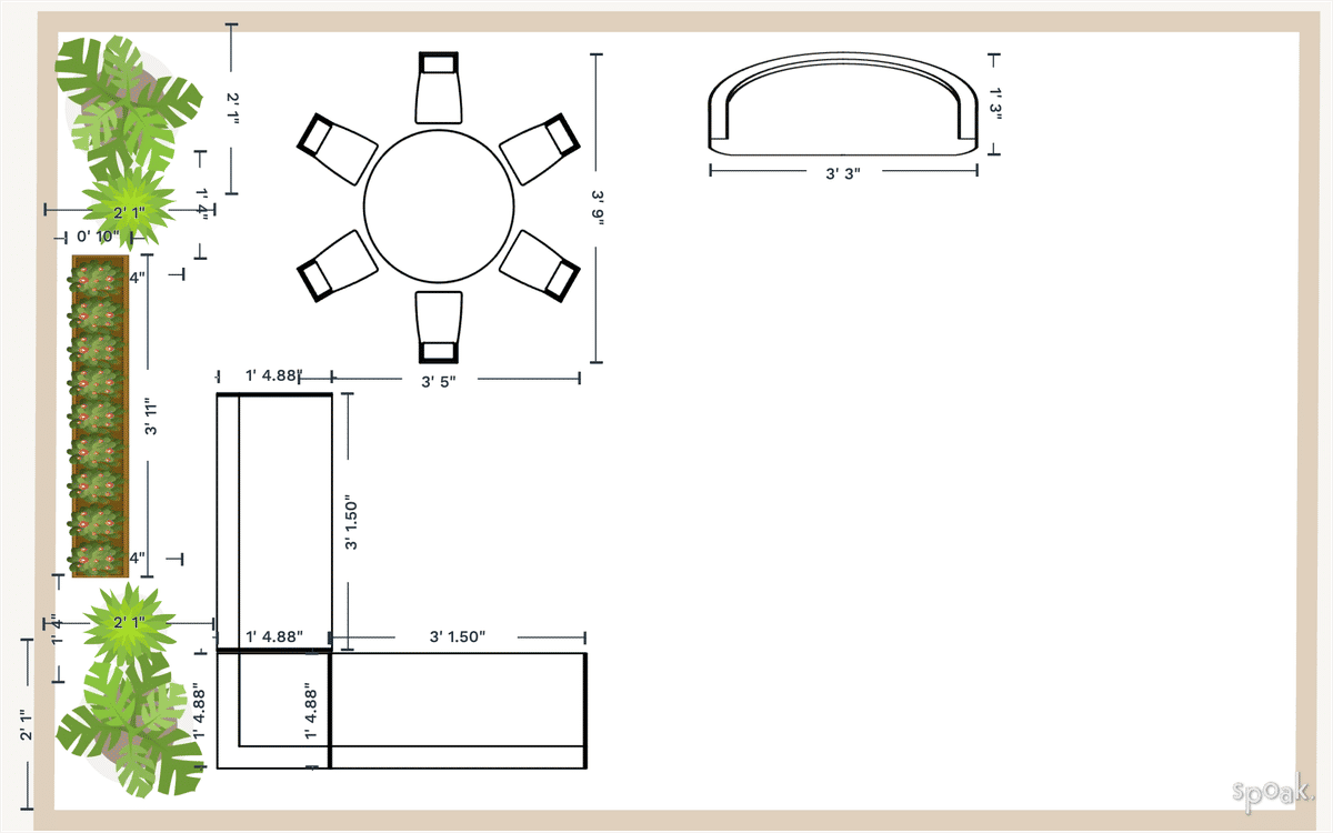 Outdoor layouts and floor plan ideas.