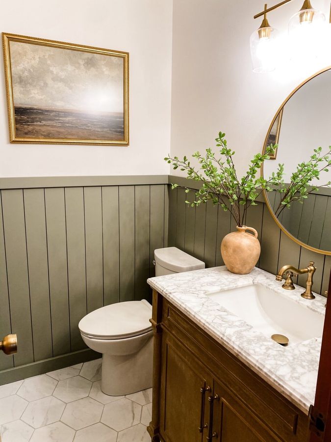 rustic small half bathroom ideas