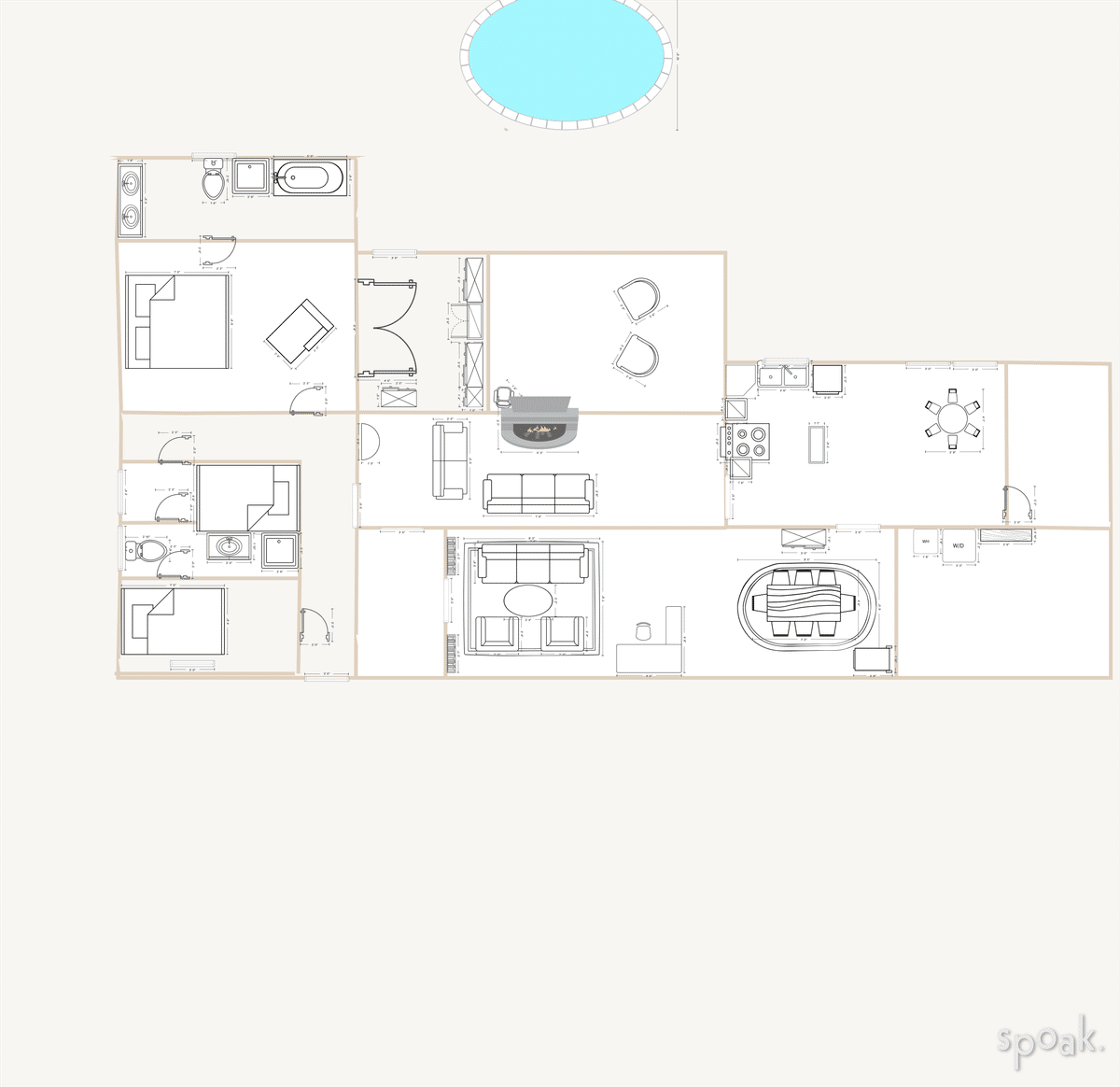Single story house layouts and floor plan ideas.