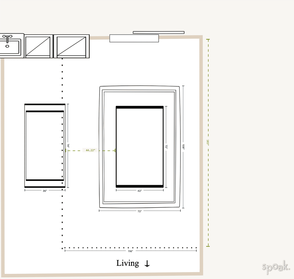 Open concept kitchen layouts and floor plan ideas.