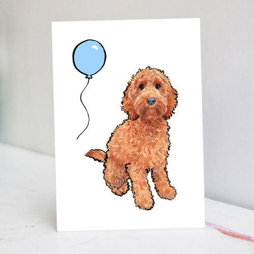 Red Cockapoo Birthday Card Cockapoo Card £395 Mirror Online