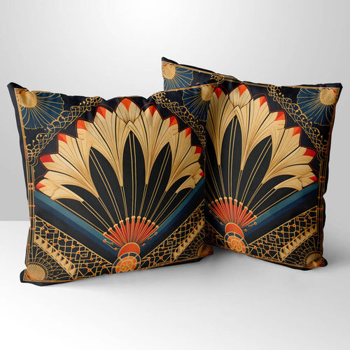 Deco Elegance In Red Art Deco Cushions Design One | £23.95 | Mirror Online