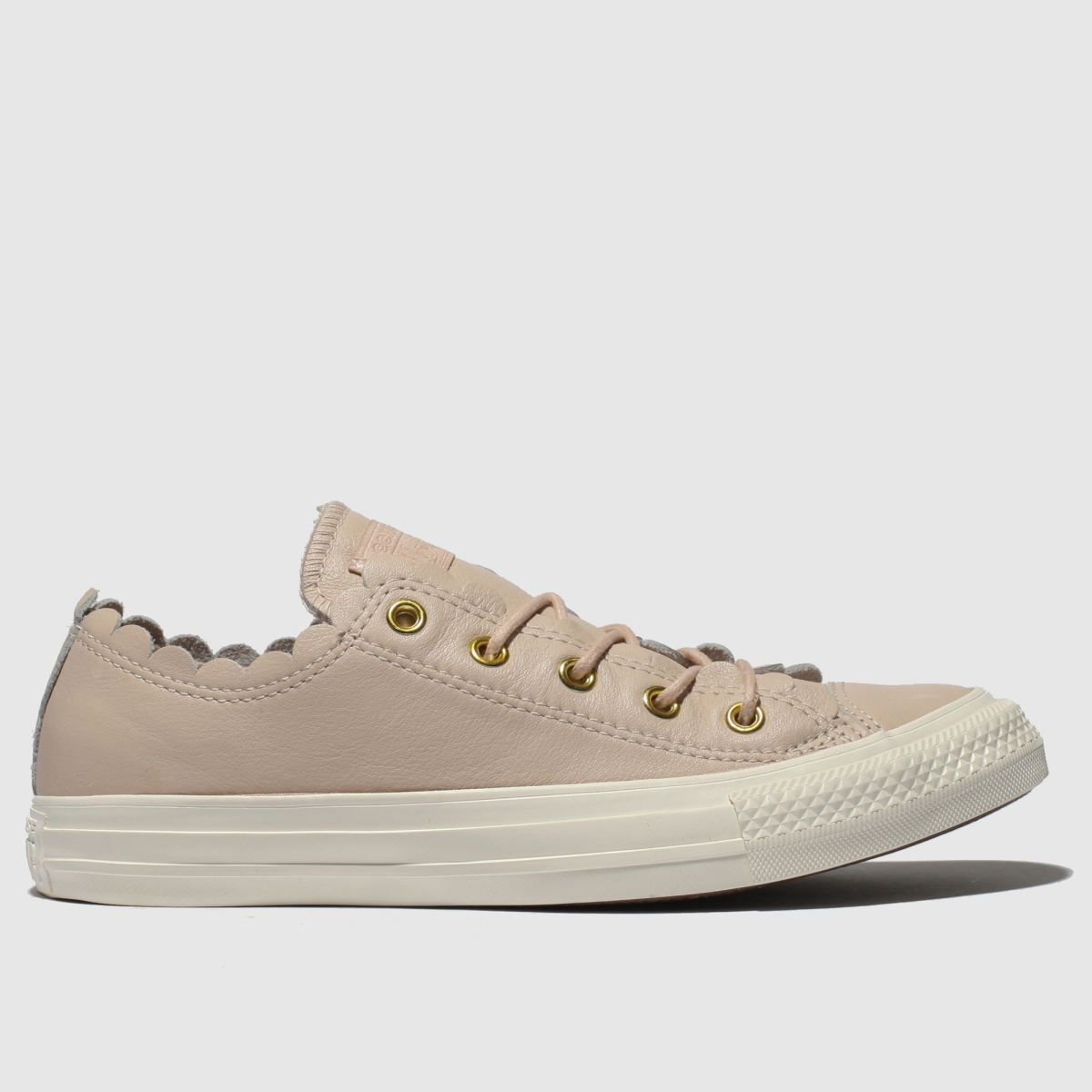 Converse pale pink all star frilly thrills ox trainers online