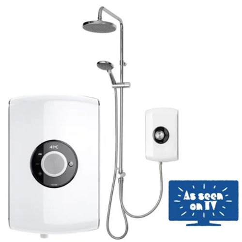 Triton T80z Fast Fit Duelec White 9 5kw Electric Shower Dual