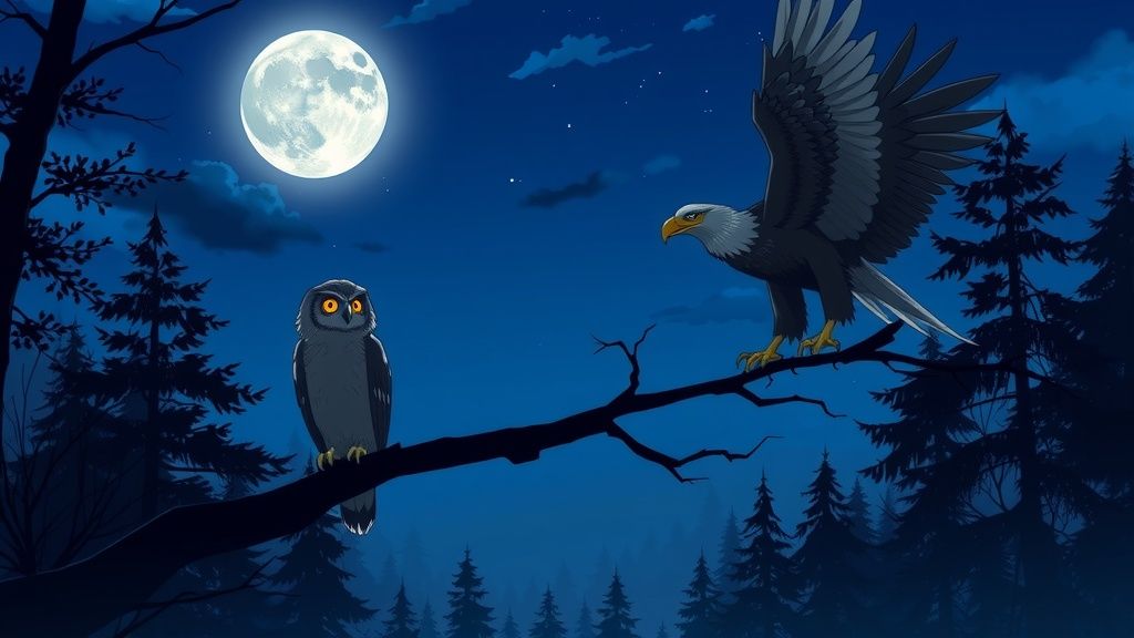 The Tale of the Owl and the Eagle | Story.com