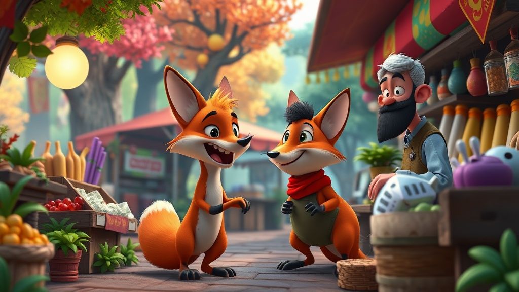 The Clever Fox and the Witty Shopkeeper | Story.com
