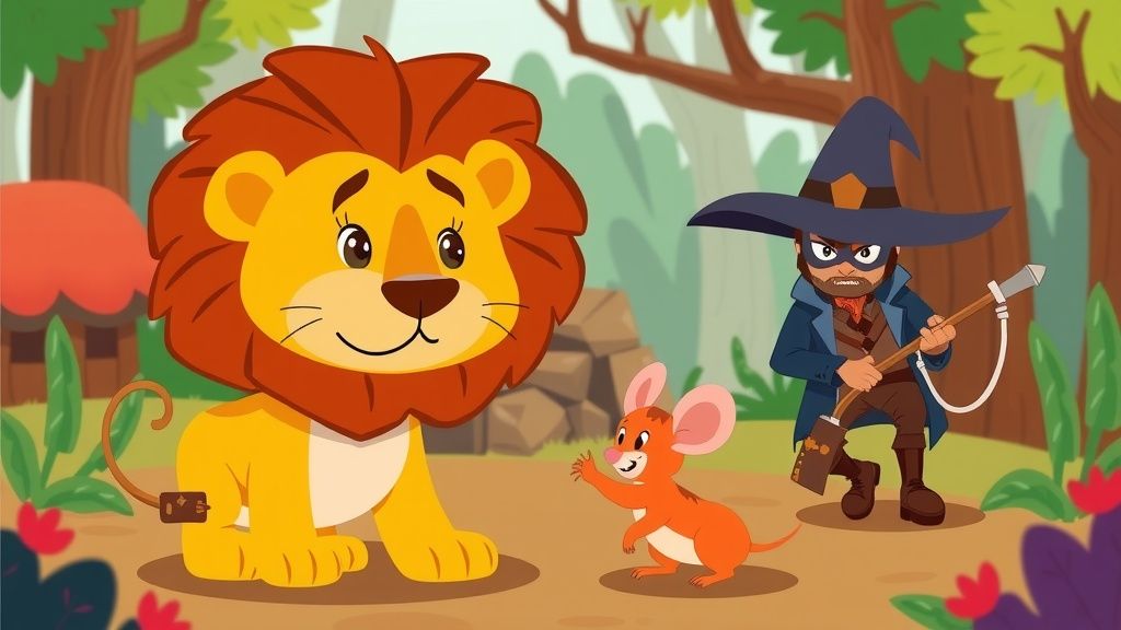 The Lion, the Mouse, and the Hunter | Story.com