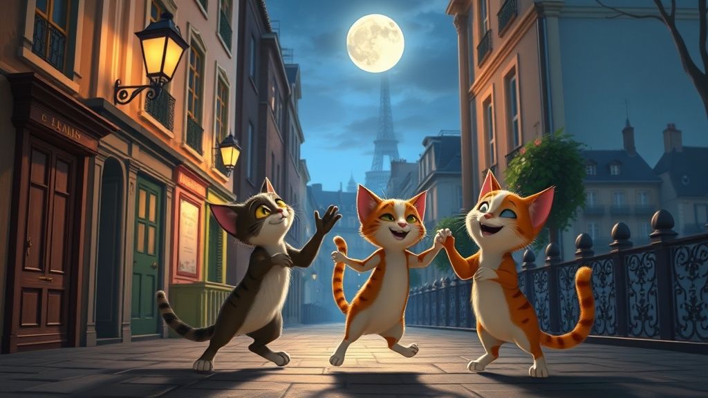 The Moonlit Dance of Cats | Story.com