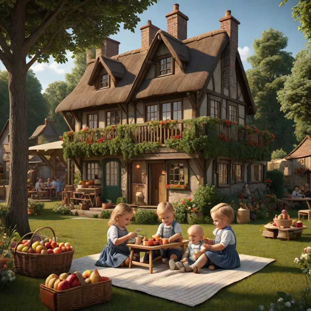 Triplets at the Cottage | Story.com