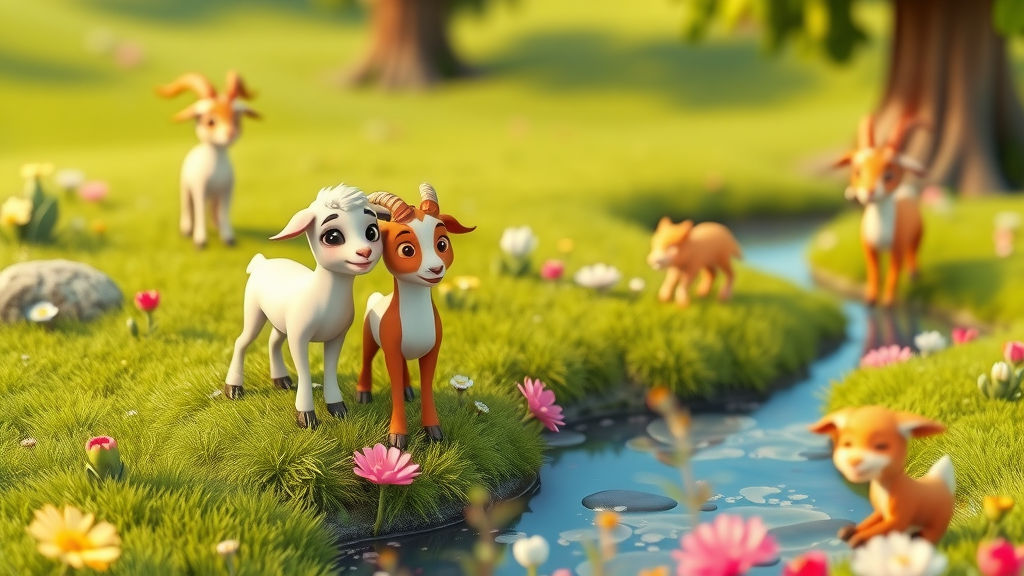Watch:The Three Little Goats' Adventure | AI Children’s Videos | Story.com